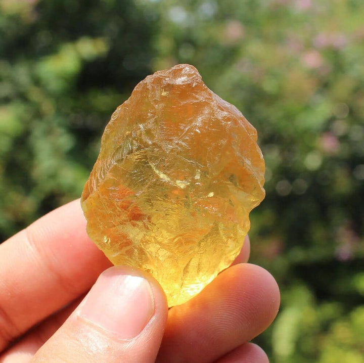 4oz Crystals Raw Natural Citrine Orange Gemstone Healing Crystal ...