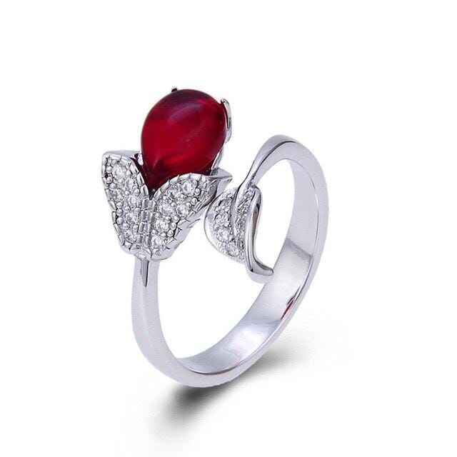 Luxury Ruby Ring - 925 Sterling Silver – AtPerry's Healing Crystals