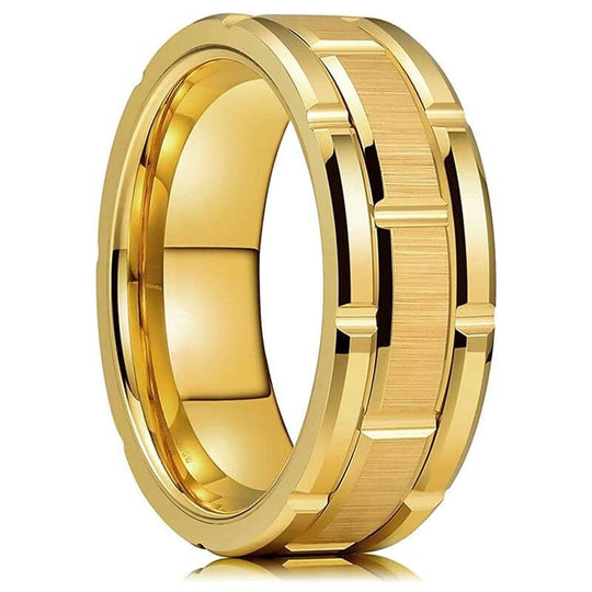 Brick Pattern Men's Ring – AtPerry's Healing Crystals