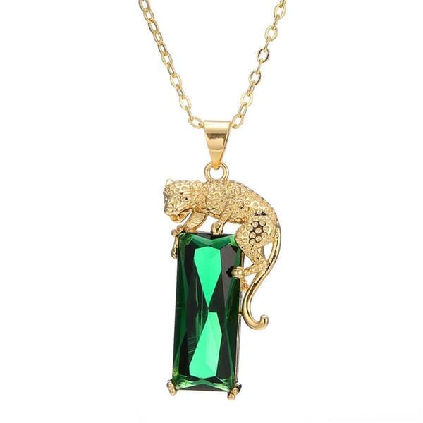 Metallic Emerald Leopard Crystal Pendant – AtPerry's Healing Crystals