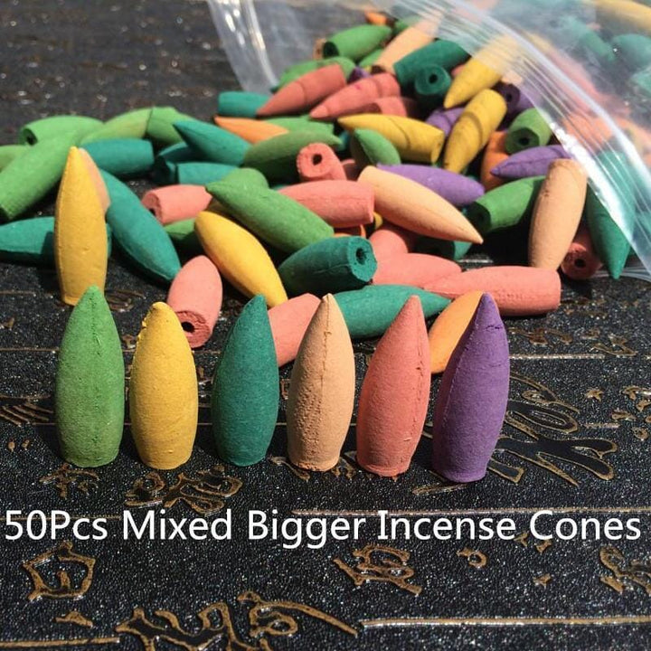 Incense Burner Cones Set of 50 Large Aromatic Cones AtPerrys – AtPerry ...